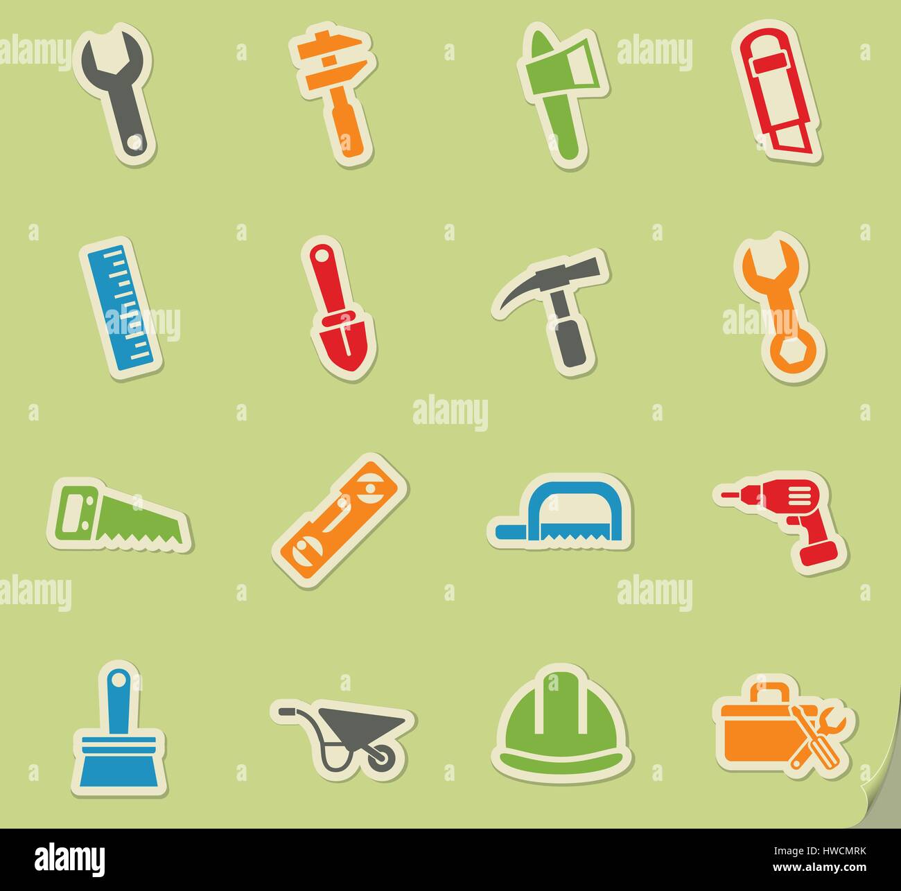 work tools web icons for user interface design Stock Vector Image & Art ...