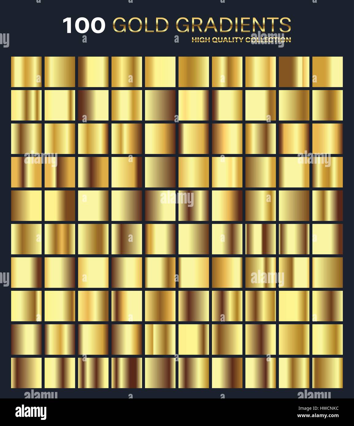 Gold,golden gradient,pattern,template.Set of colors for design ...