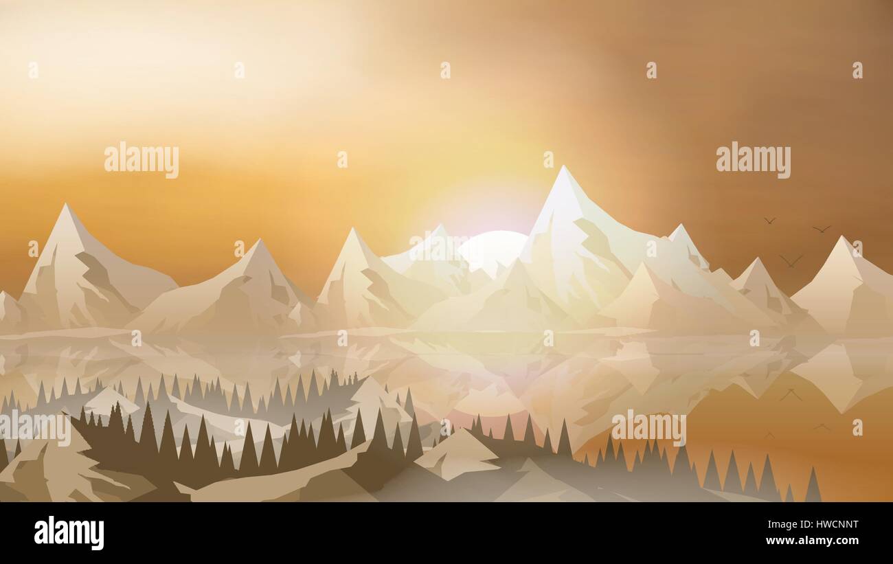 Abstract mountains Stock Vector Images - Alamy