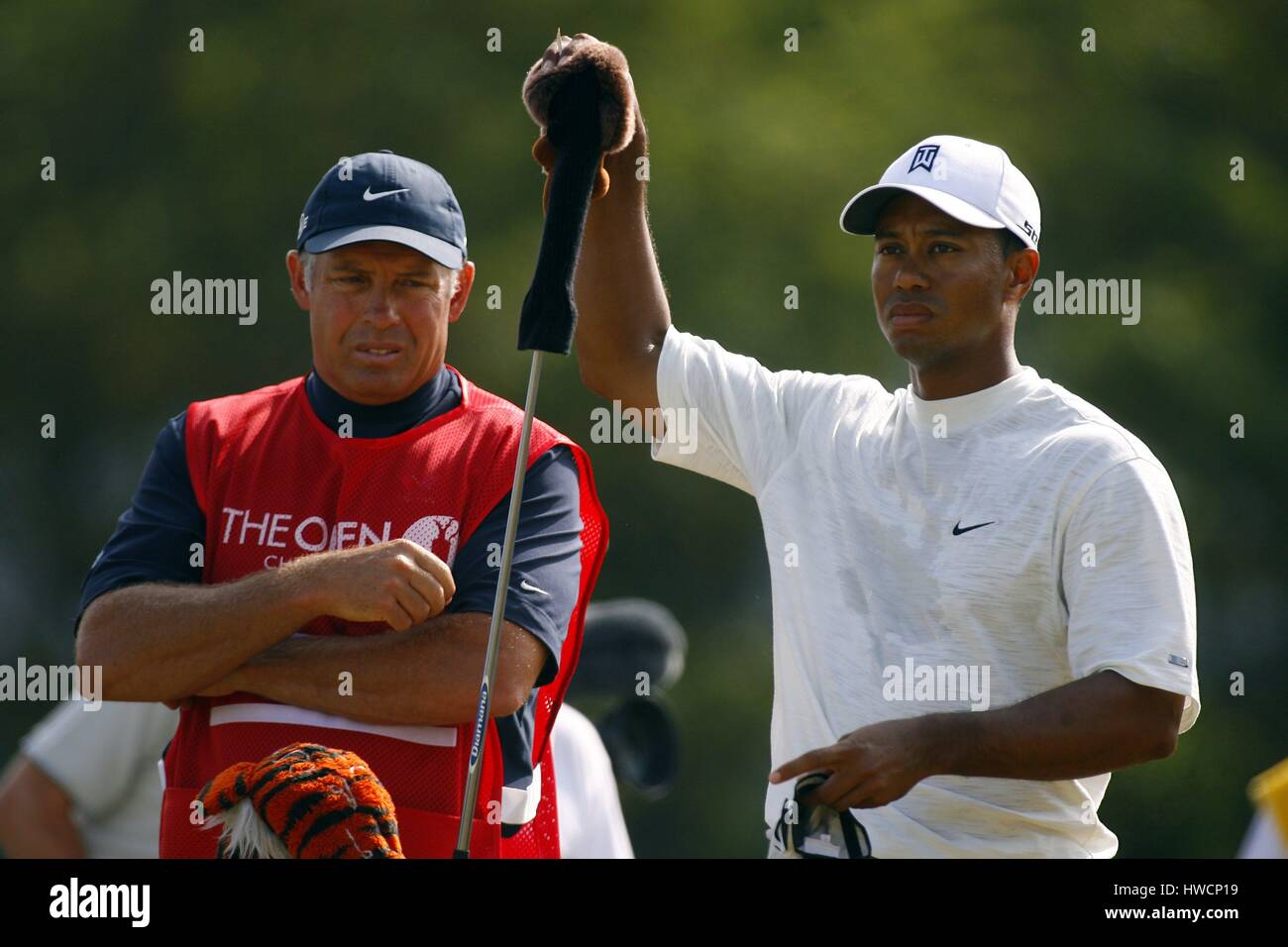 TIGER WOODS AND STEVE WILLIAMS THE OPEN ROYAL LIVERPOOL HOYLAKE ENGLAND ...