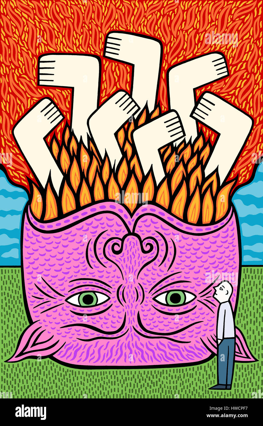 Observer cartoon hi-res stock photography and images - Alamy