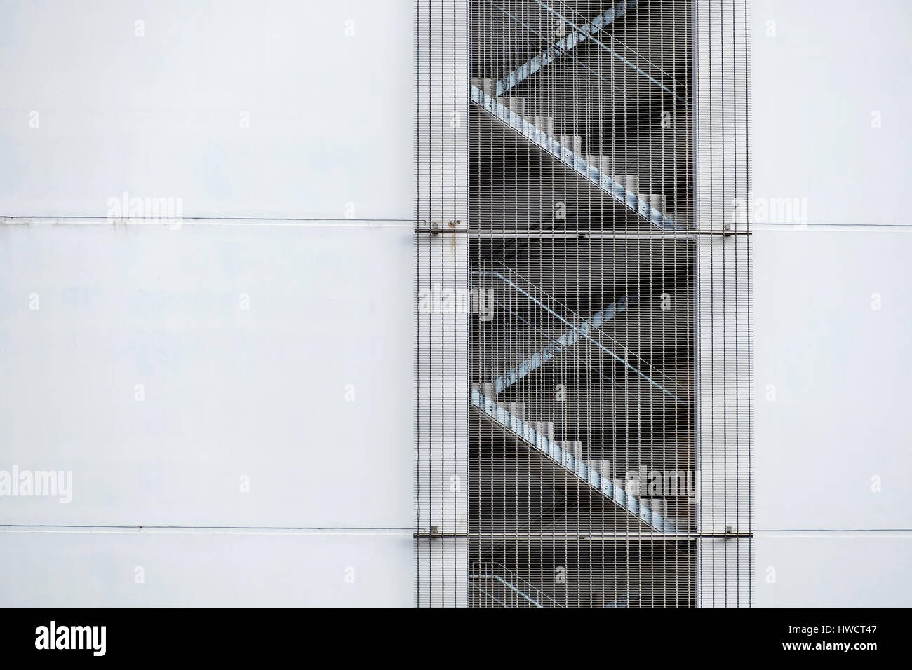 Fire escape with grids, symbol for fire prevention, escape route ...