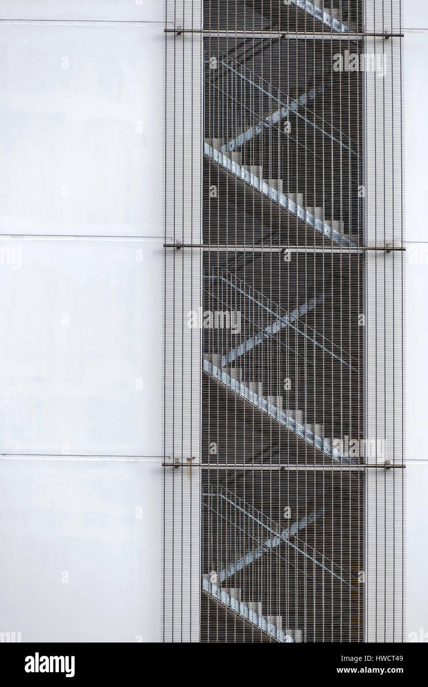 Fire escape with grids, symbol for fire prevention, escape route ...