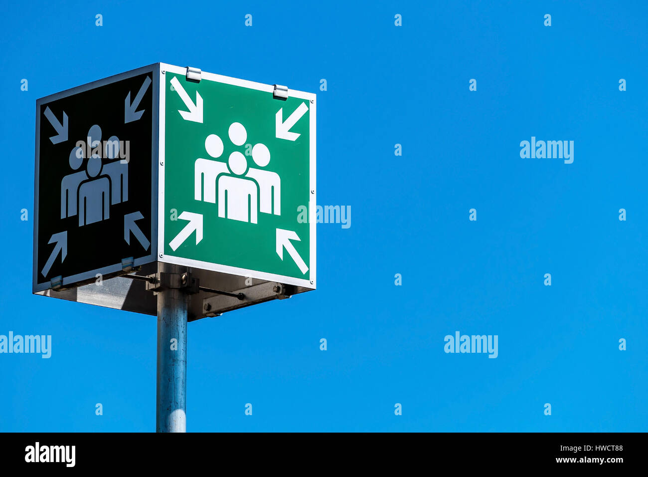 Treffpunkt schild hi-res stock photography and images - Alamy