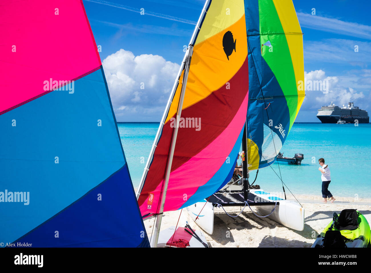 Caribbean sail boats Stock Photo - Alamy