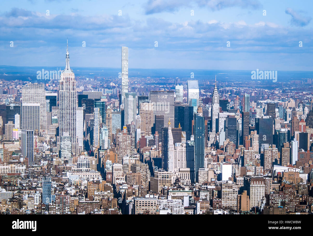 Aerial view new york skyscrapers hi-res stock photography and images ...