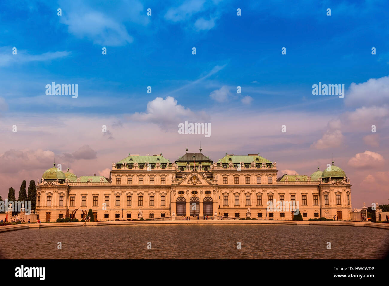 The castle Belvedere in Vienna, Austria. Architecture of Johann Lucas ...