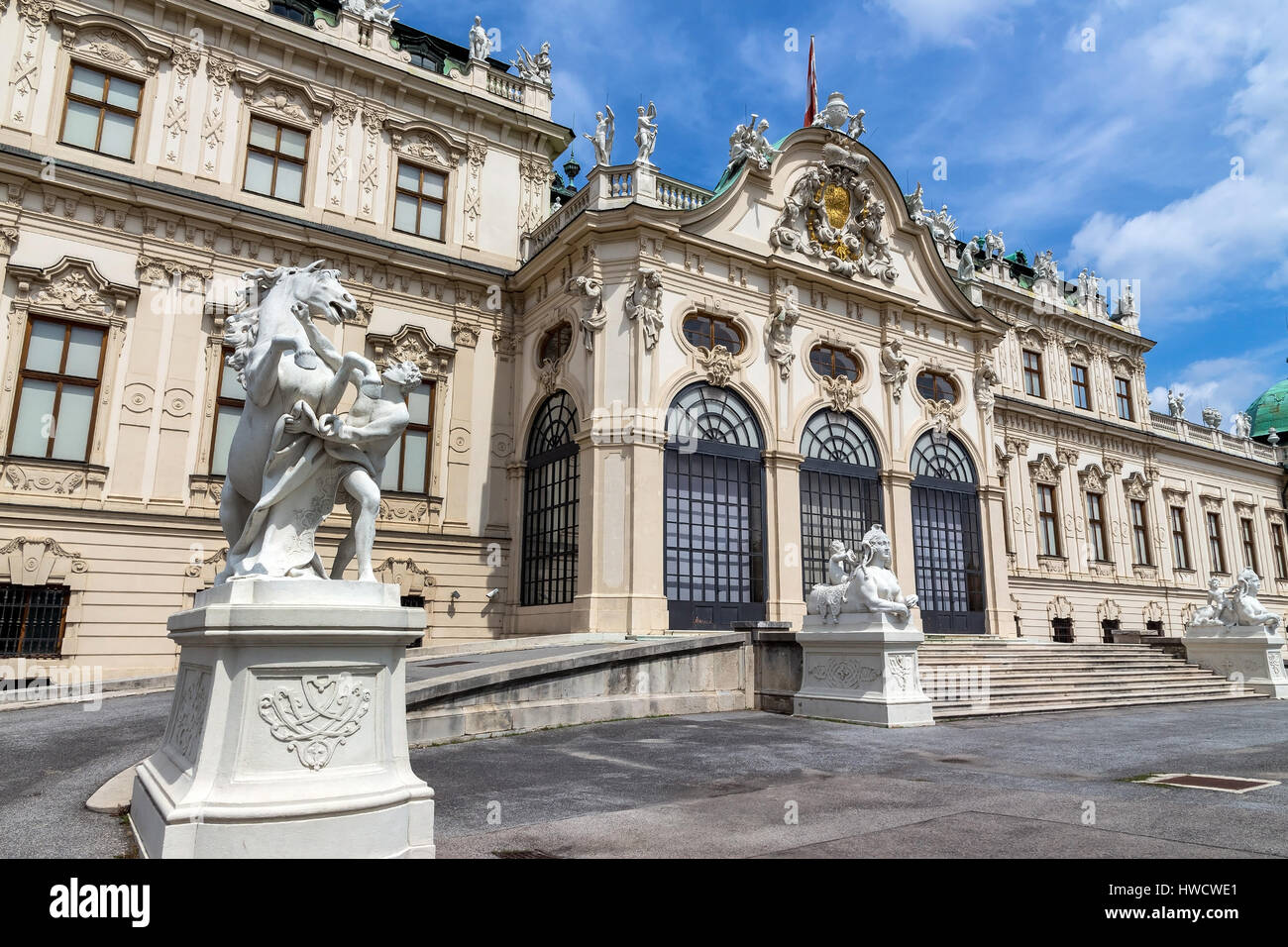 The castle Belvedere in Vienna, Austria. Architecture of Johann Lucas ...