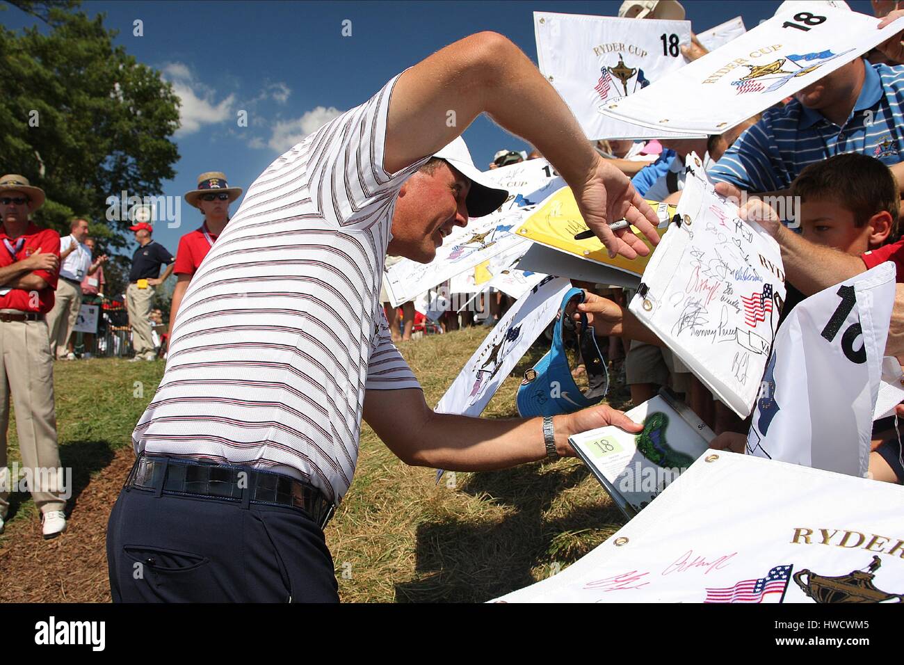 PHIL MICKELSON SIGNS AUTOGRAPH 37TH RYDER CUP VALHALLA LOUISVILLE ...