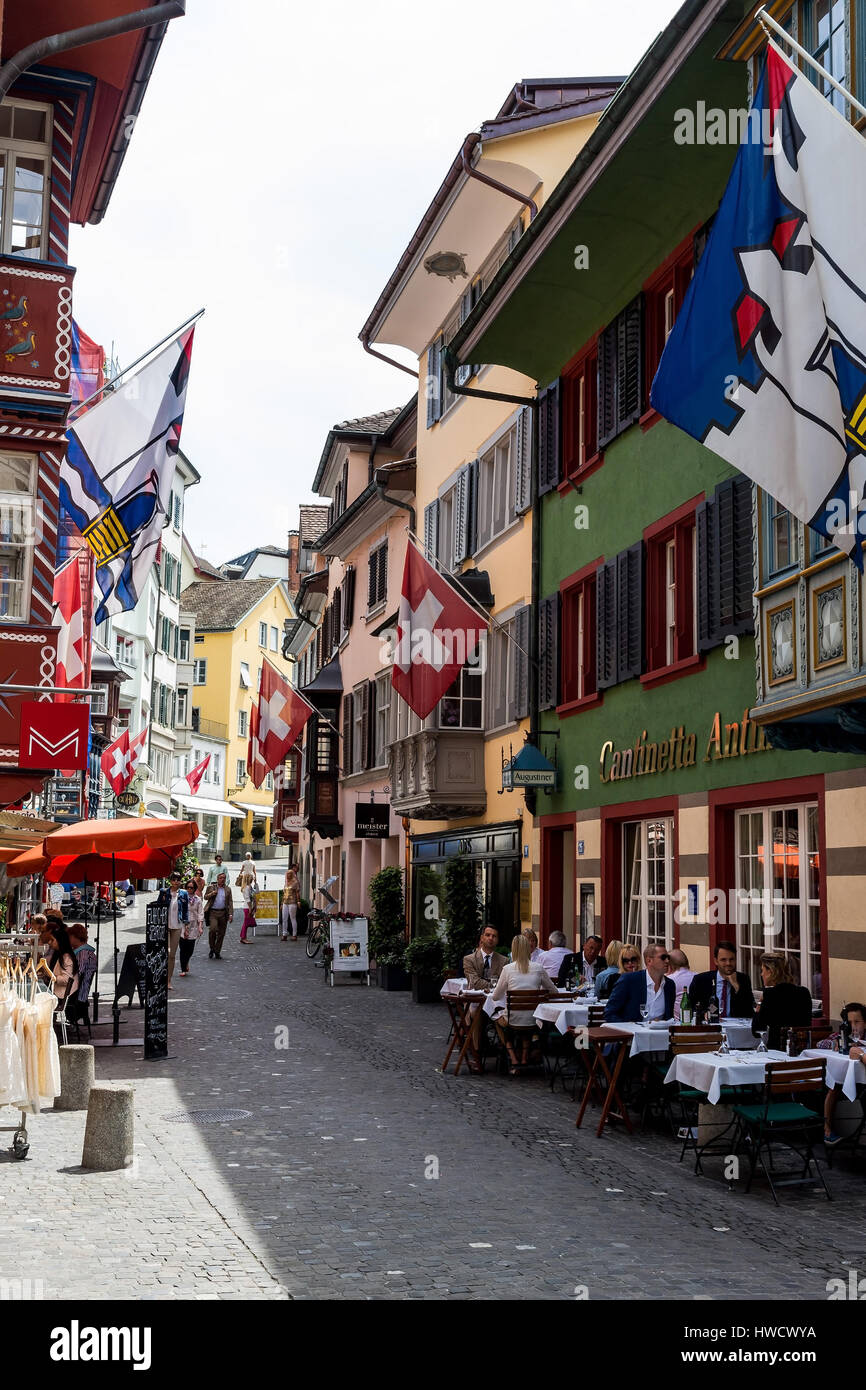 Swiss augustinergasse hi-res stock photography and images - Alamy