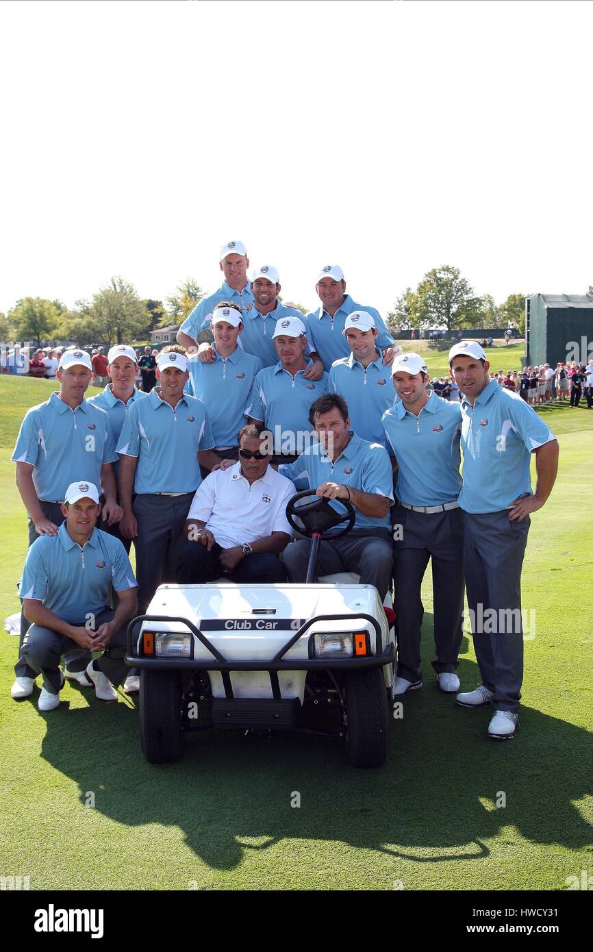 EUROPE WITH MOHAMMAD ALI 37TH RYDER CUP VALHALLA LOUISVILLE KENTUCKY ...