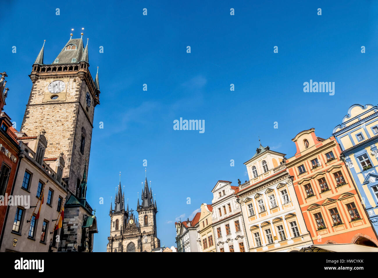 The astronomical clock in the city hall in Prague. Czech Republic, Die ...
