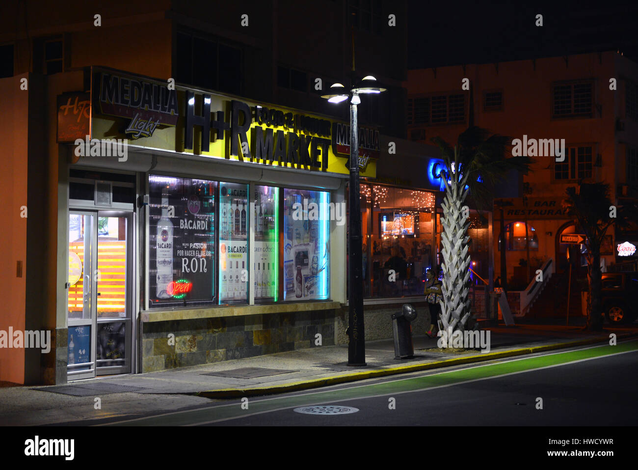 San Juan, Puerto Rico - February 28, 2017: H & R Food & Liquor Market ...