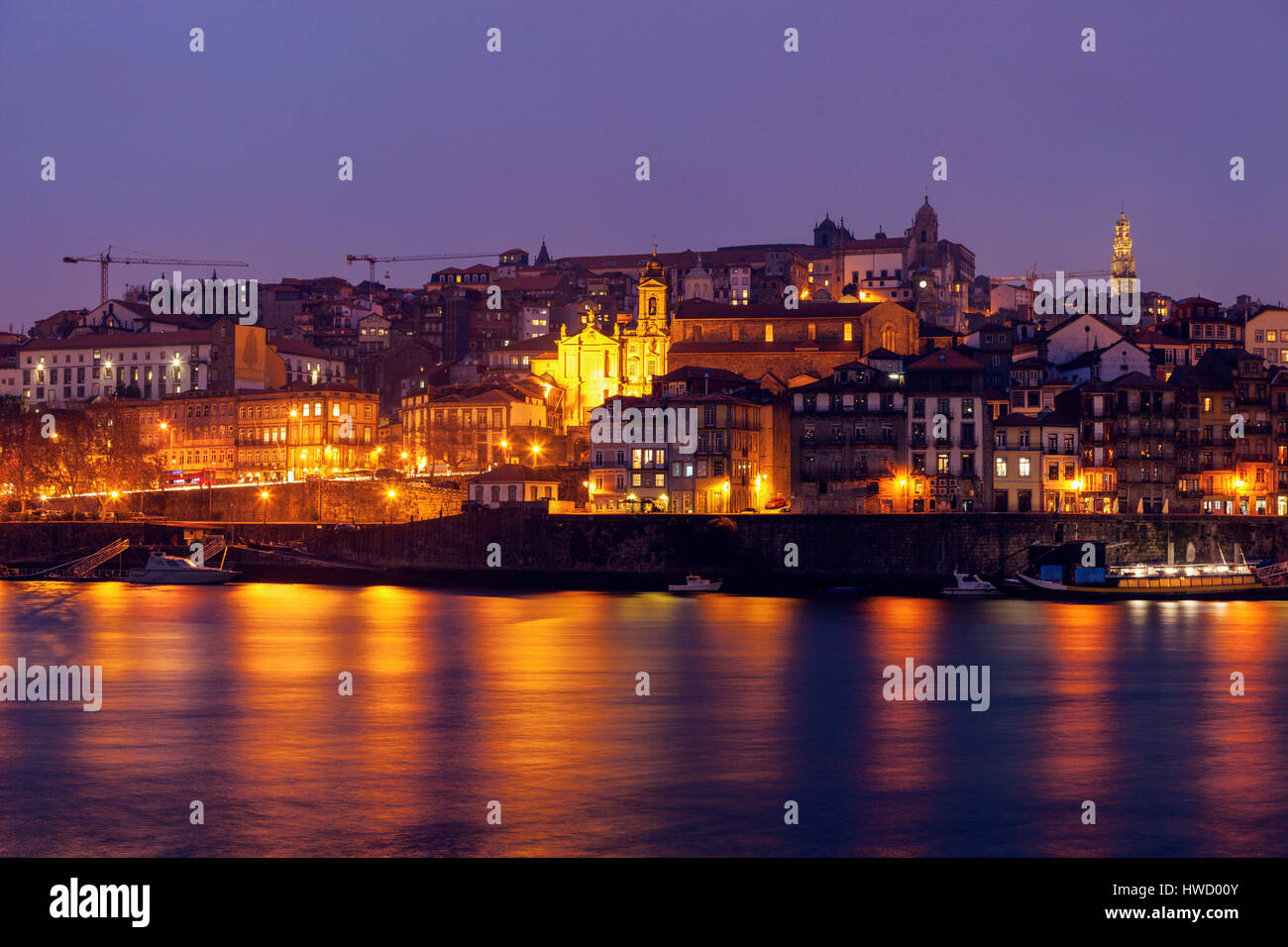 Historic Centre of Porto by Douro River. Porto, Norte, Portugal Stock ...