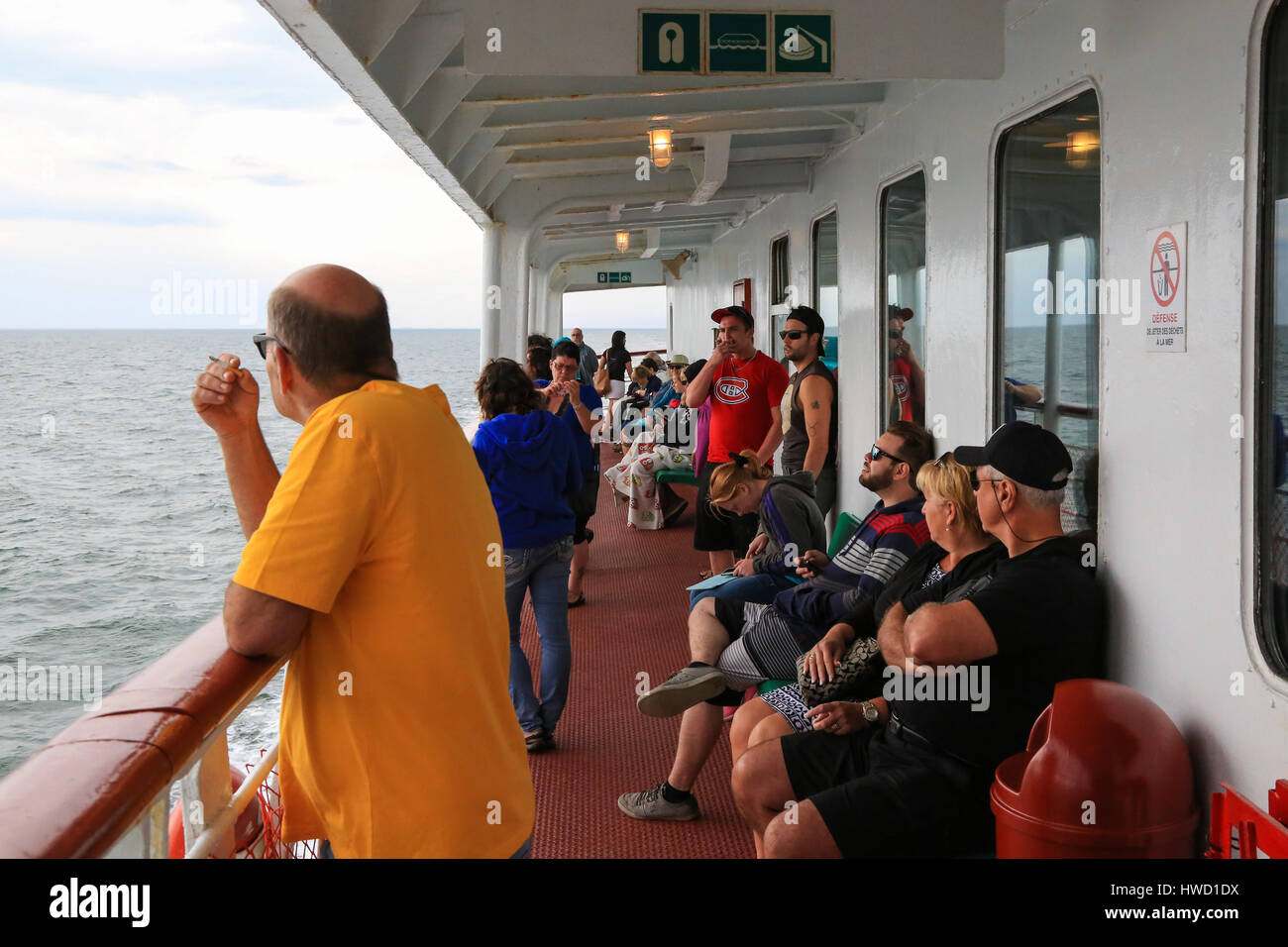Ferry Boat Ride Across the Saint Lawrence River Stock Photo - Alamy