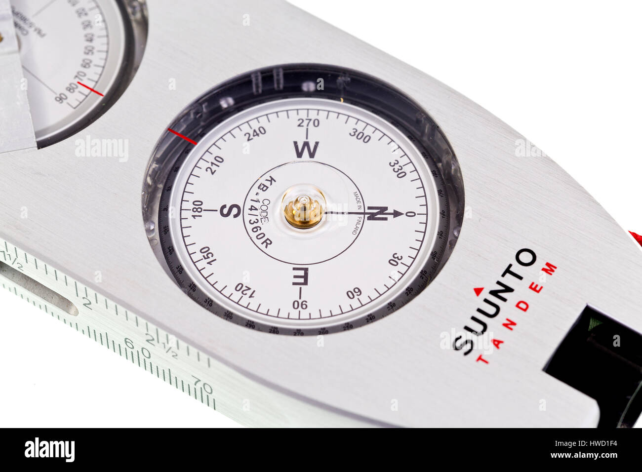 Picture of a pocket size precision instrument combining compass and ...