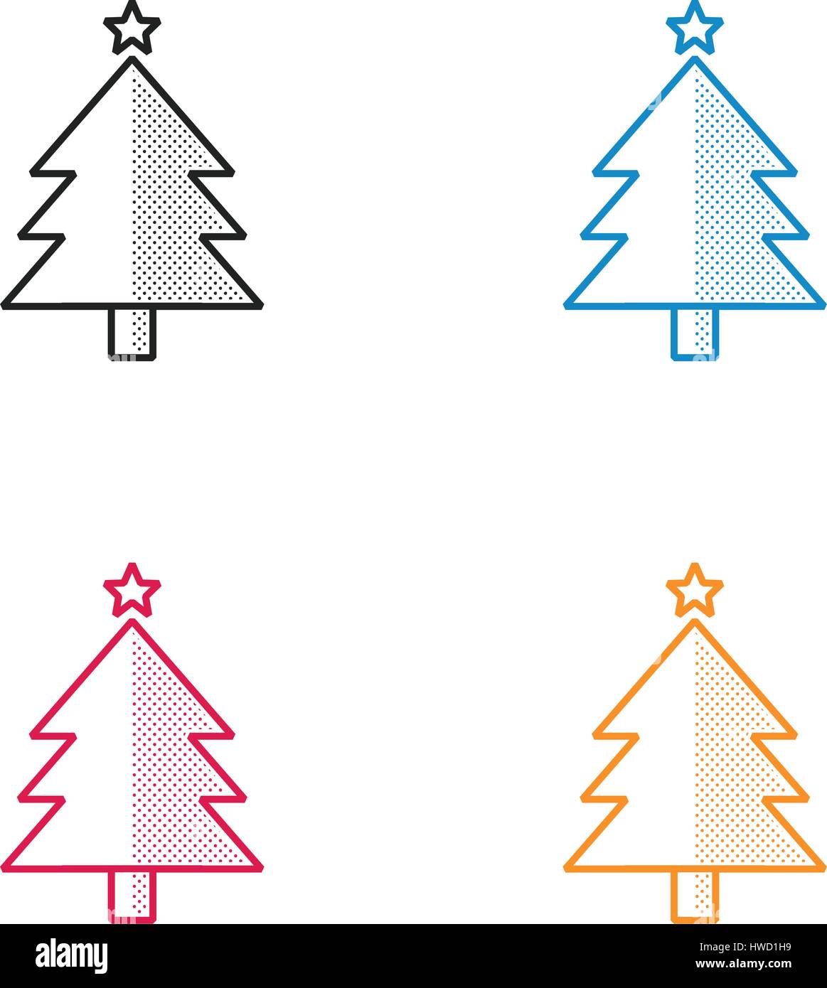 Tree dotted Cut Out Stock Images & Pictures - Alamy