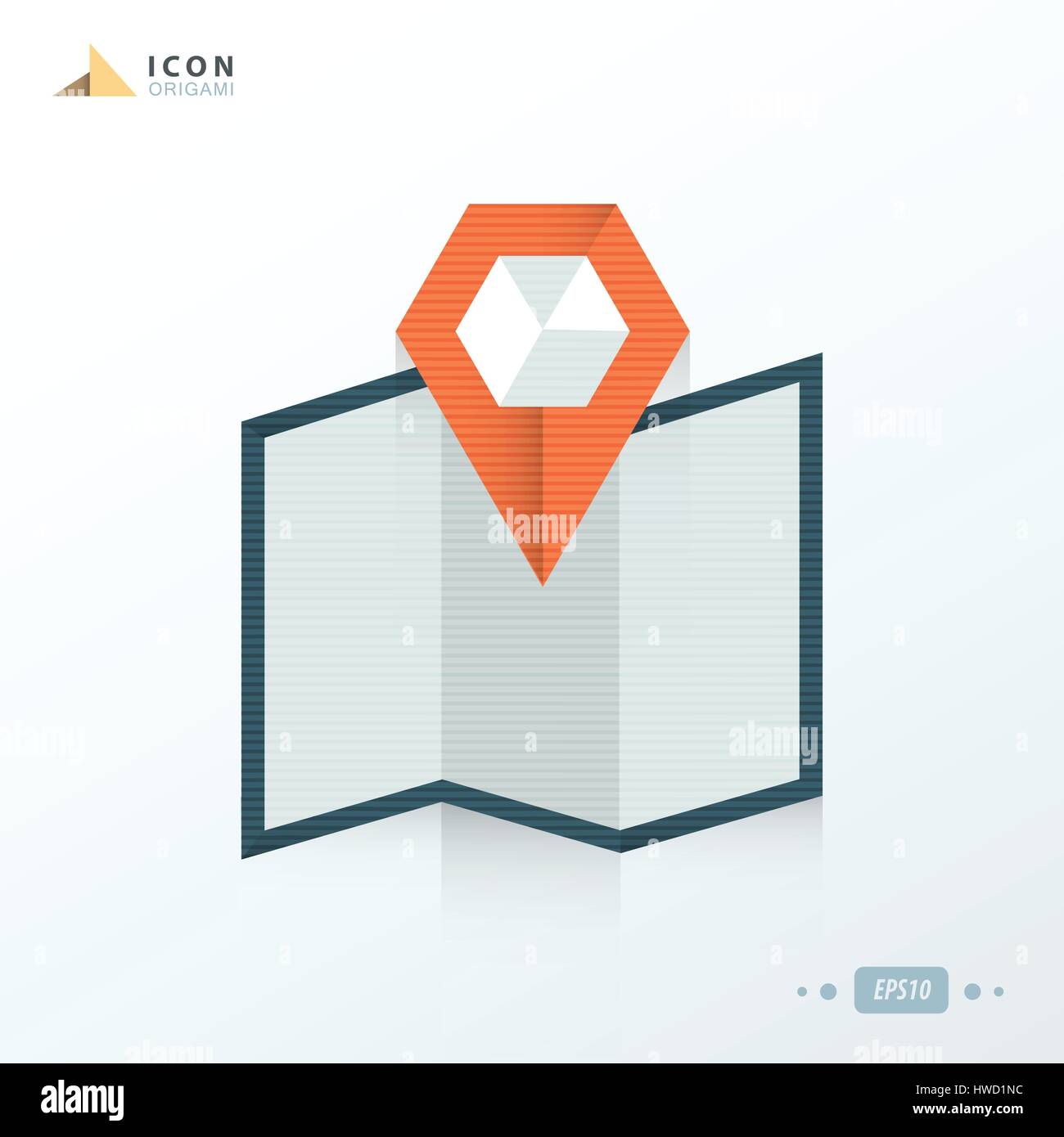 map icon flat Stock Vector Image & Art - Alamy