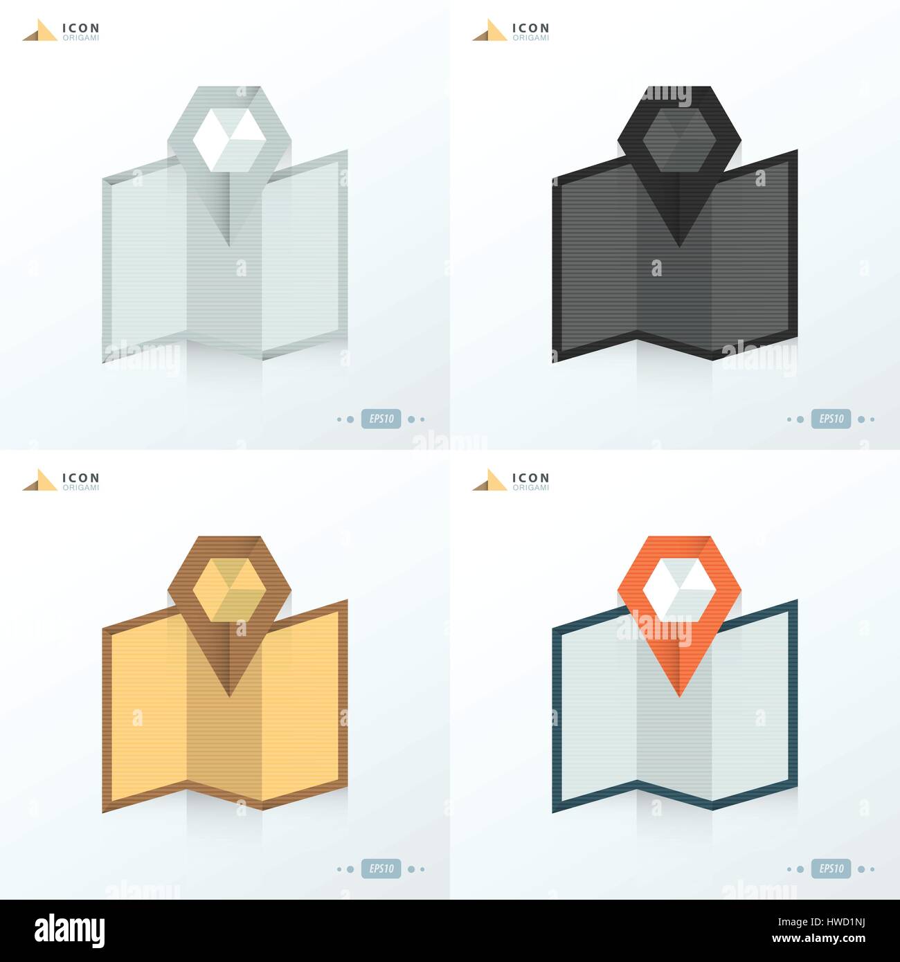 Map marker styles hi-res stock photography and images - Alamy