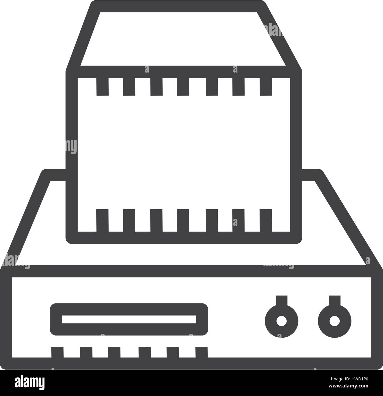 Machine 3D print icon Stock Vector Image & Art - Alamy