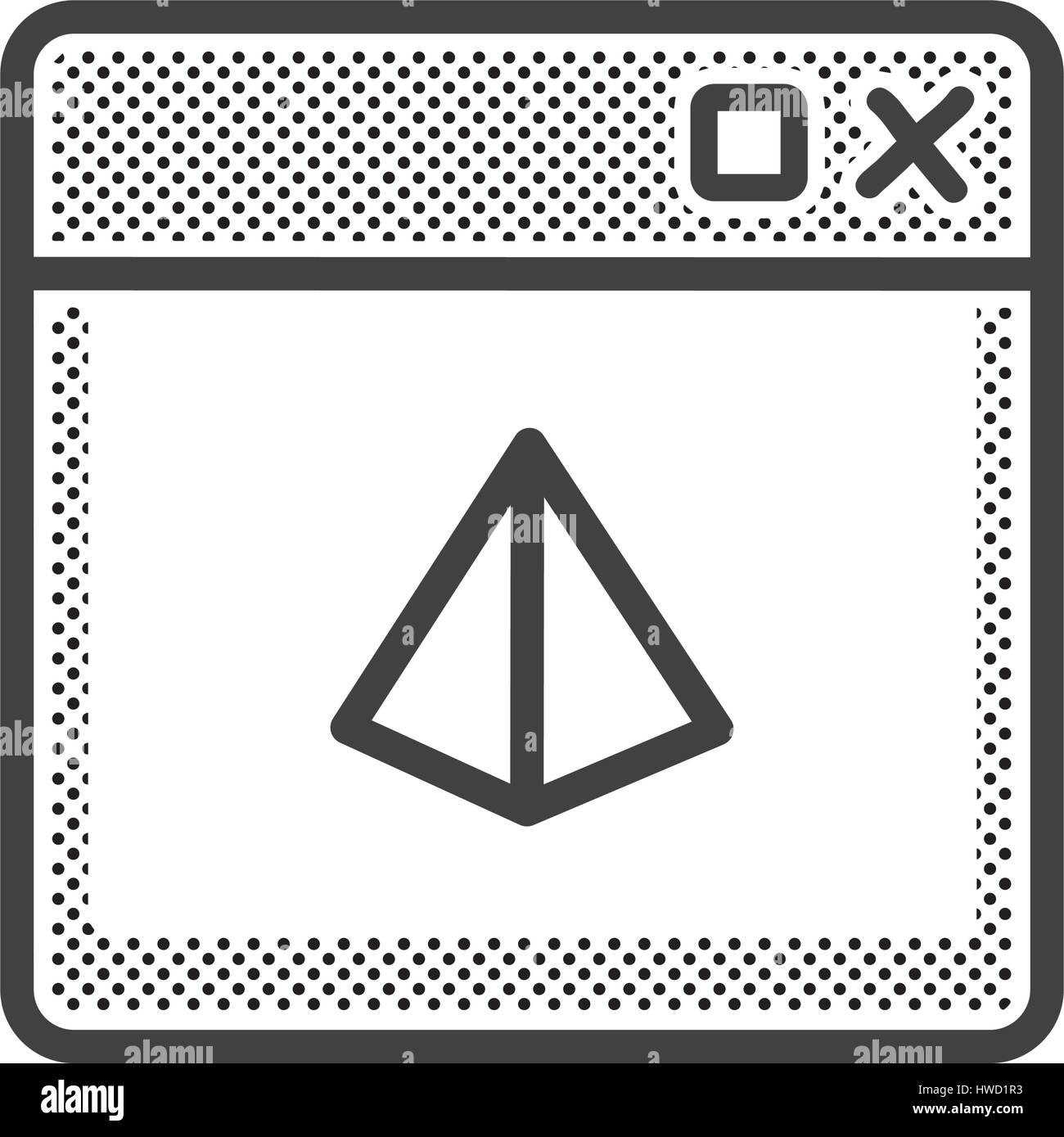 3d triangular model Stock Vector Images - Alamy