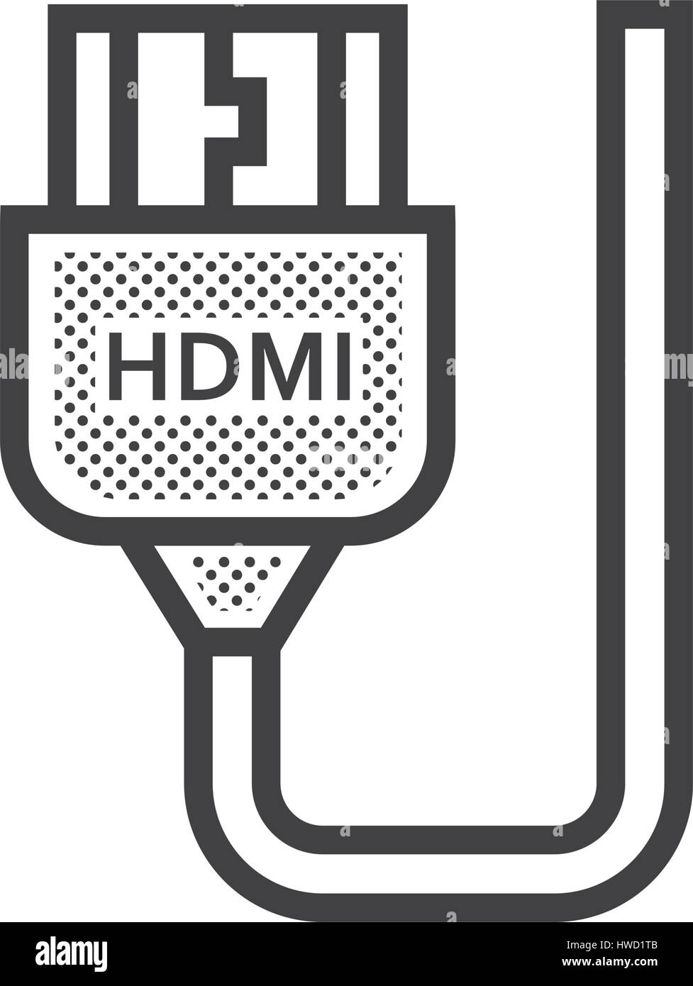 HDMI Adapter icon Dotted Style Stock Vector Image & Art - Alamy