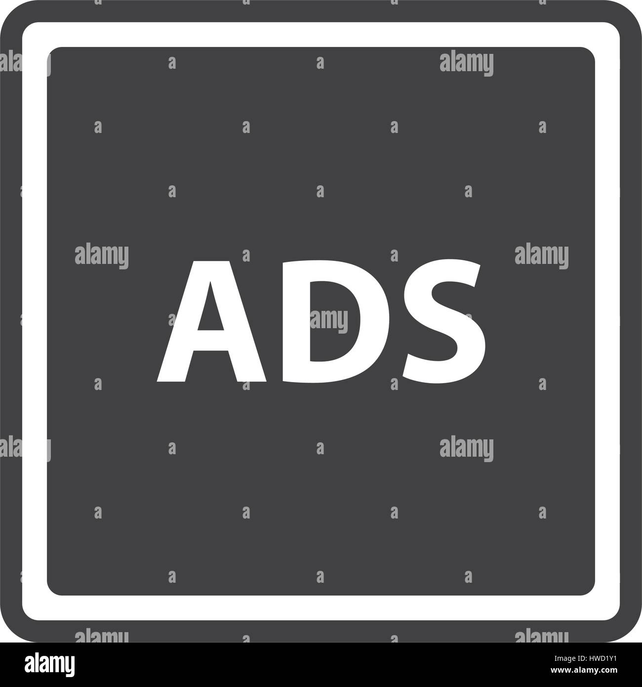 Advertisement black icon Stock Vector Image & Art - Alamy