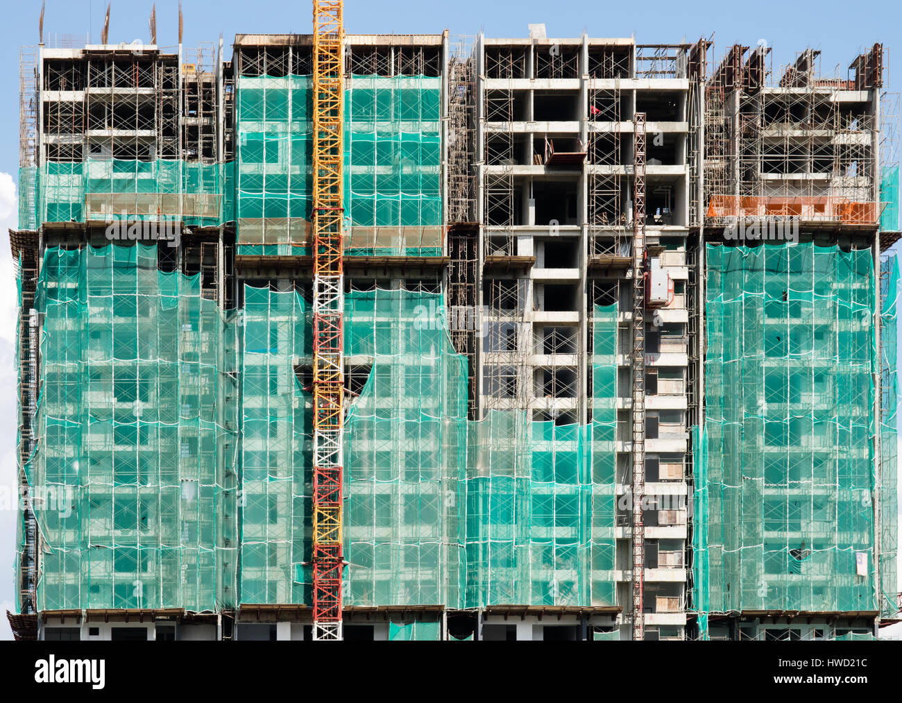 Unfinished Building at Construction Site Stock Photo - Alamy