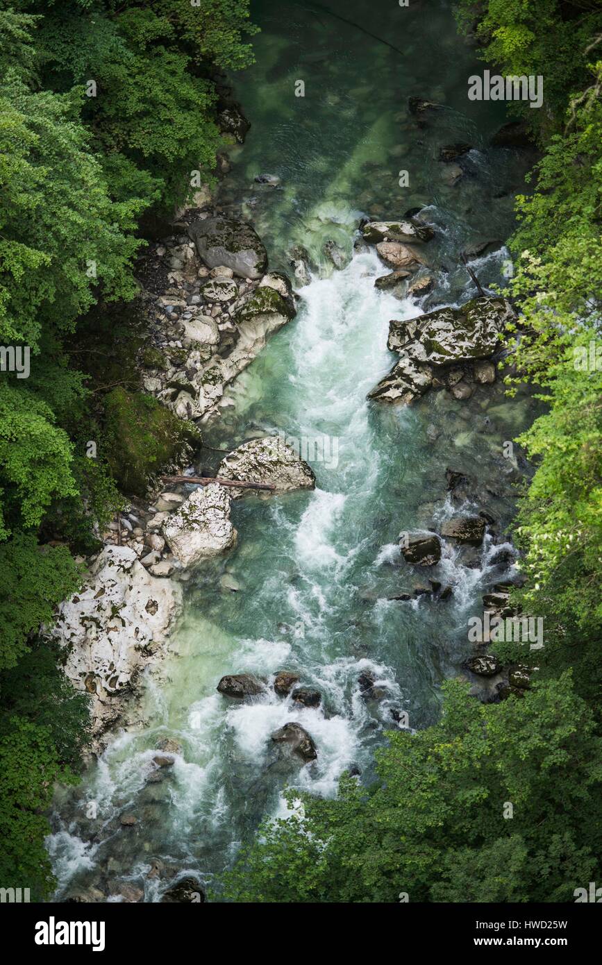 France, Haute Savoie, Cusy, Bauges mountain range, listed as Geopark ...