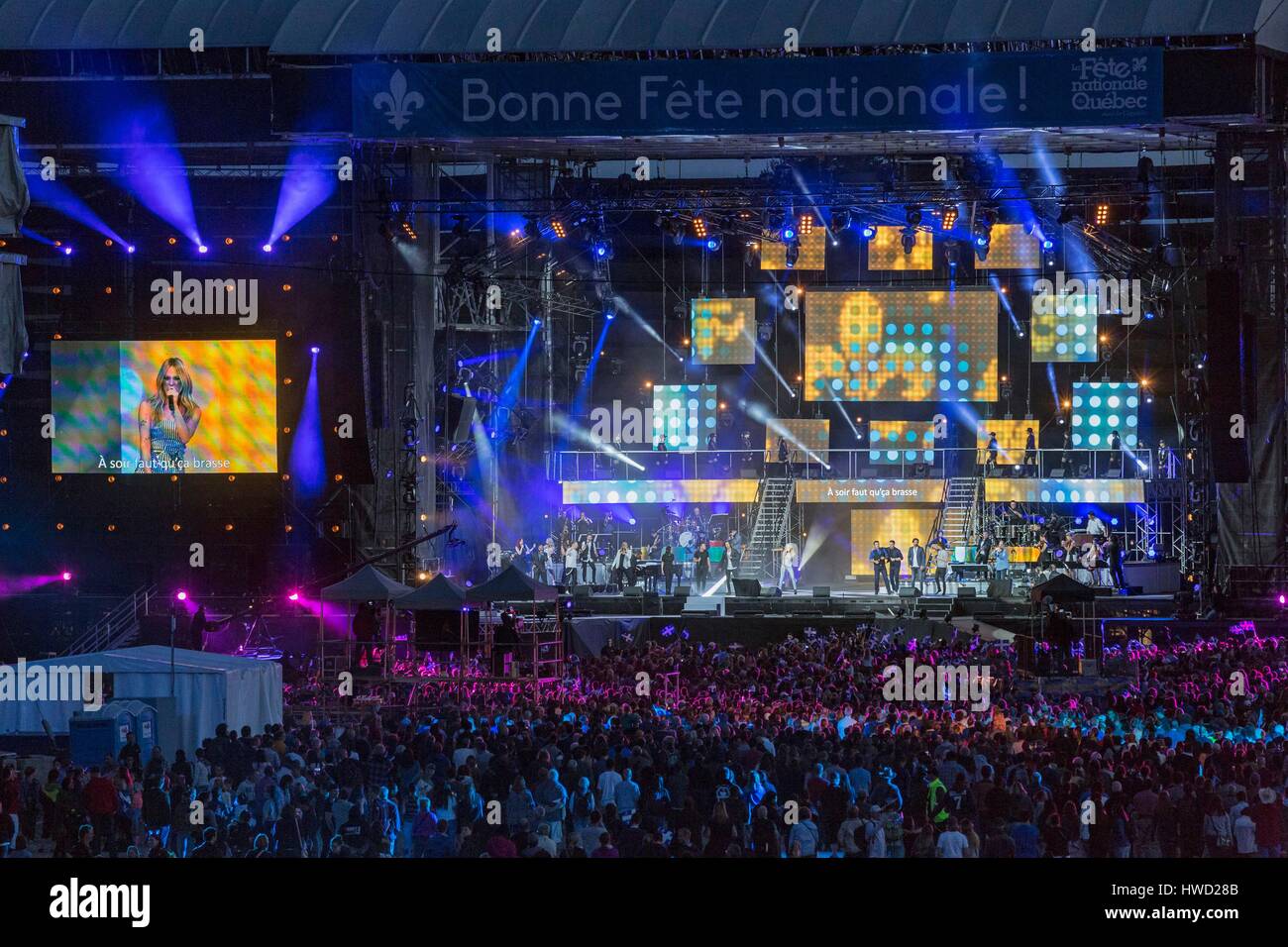Canada, Quebec province, Quebec City, Quebec's national holiday, the ...