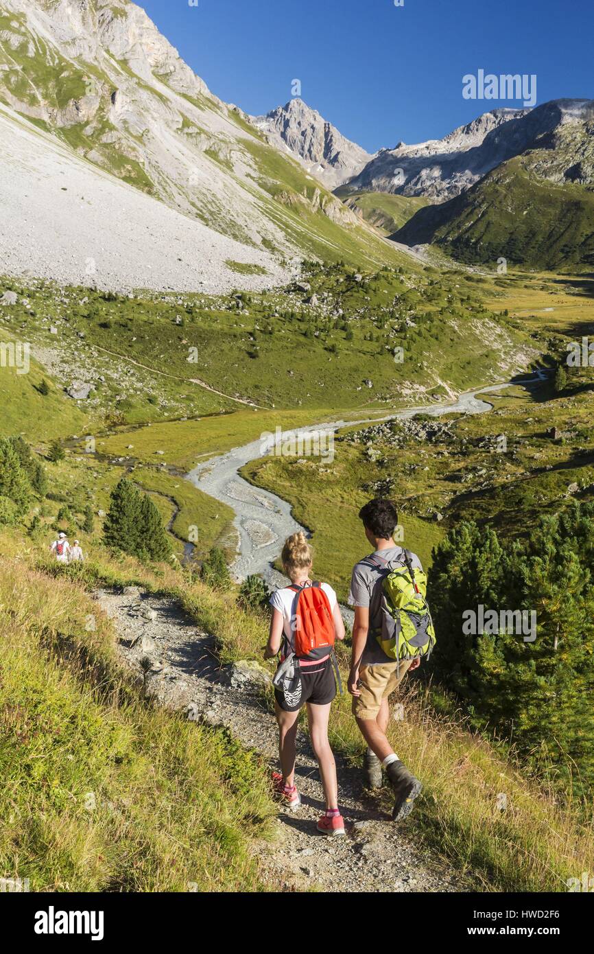 Meribel france hiking hi-res stock photography and images - Alamy