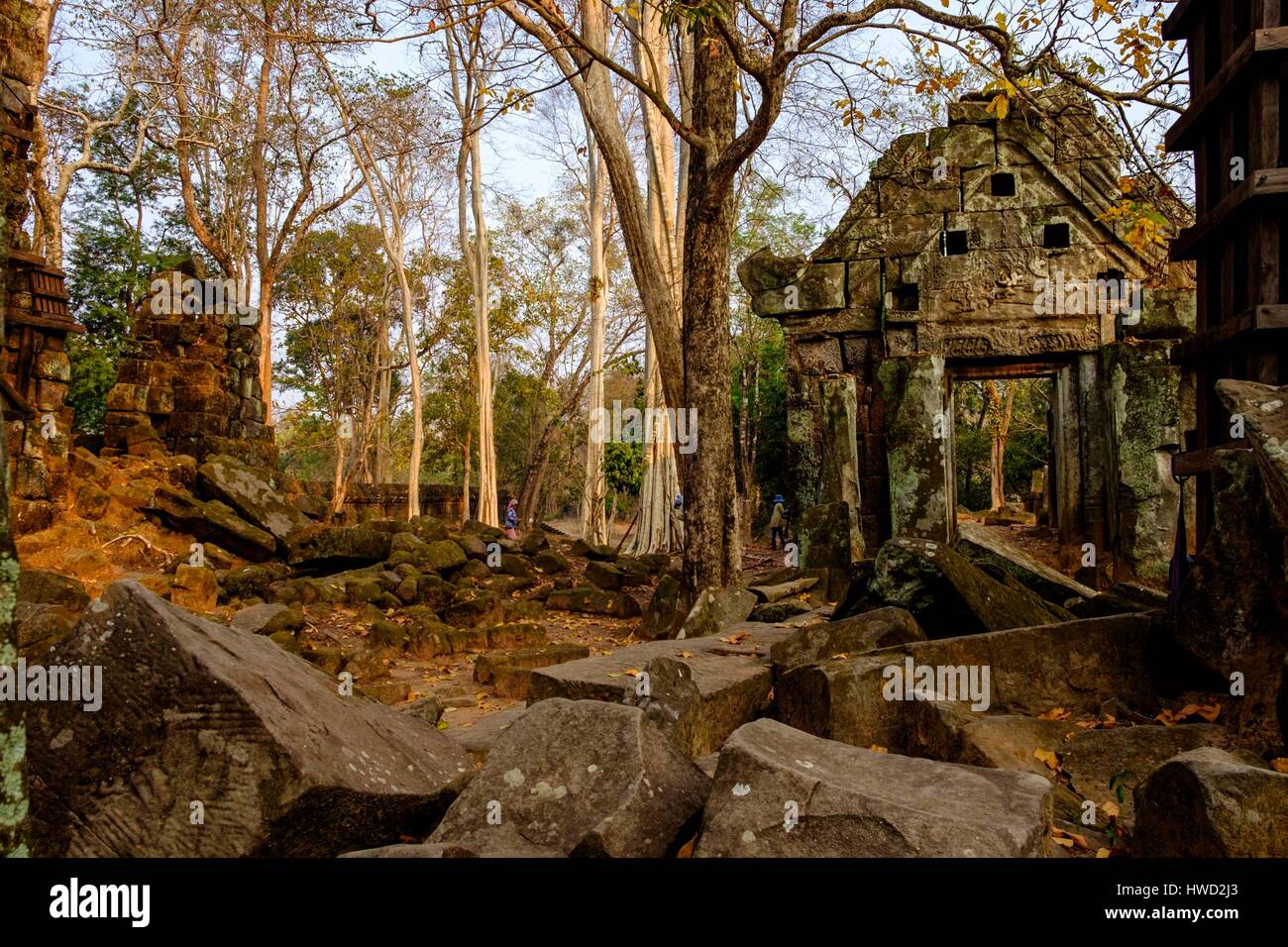 Cambodia, Preah Vihear province, temples complex of Koh Ker, dated 9 to ...