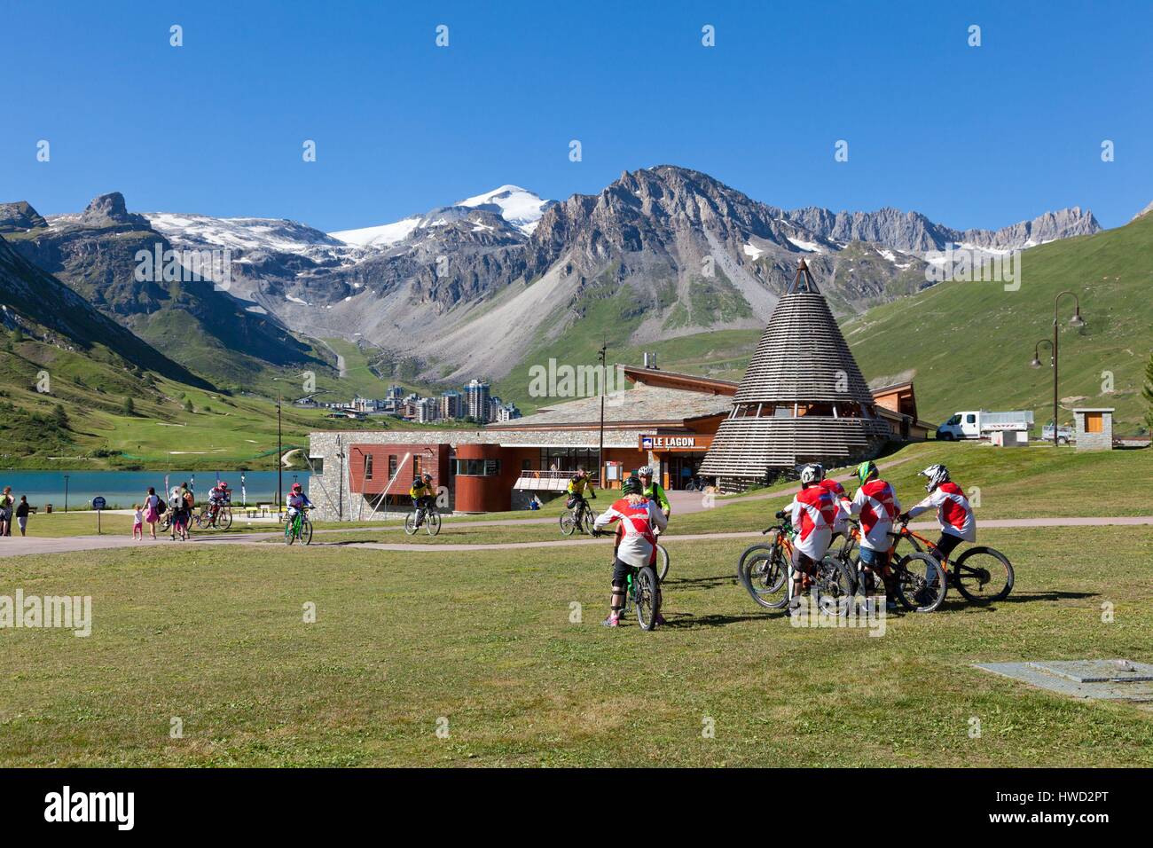 France, Savoie, Vanoise Massif, Tignes, Aquatic complex of Tignes le ...