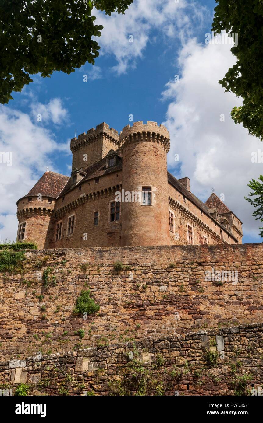 France, Lot, Castelnau Castle in Dordogne Valley Stock Photo - Alamy