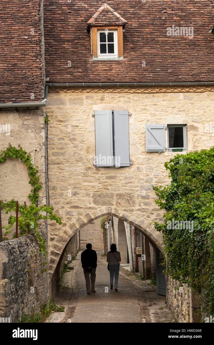 France, Lot, Martel, lane in old town Stock Photo - Alamy