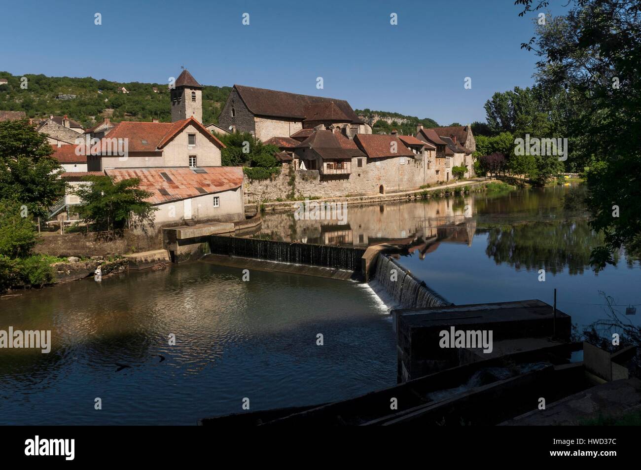 France, Lot, Marcilhac sur Cele in the Parc Naturel Regional des ...