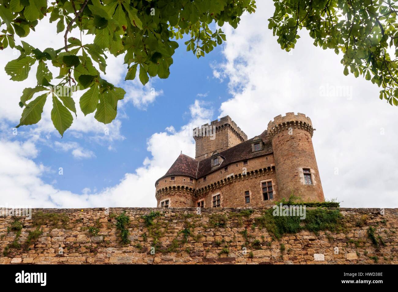 France, Lot, Castelnau Castle in Dordogne Valley Stock Photo - Alamy