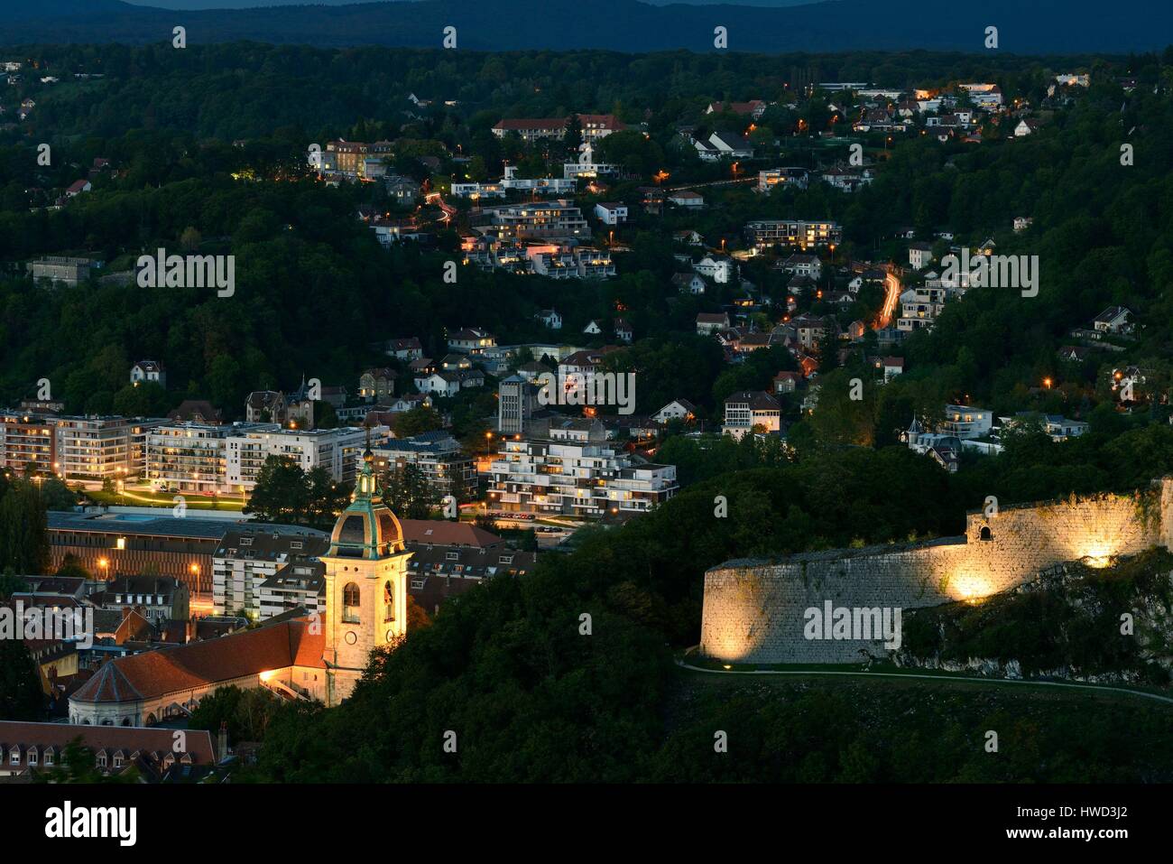 France, Doubs, Besancon, old city, Saint Jean cathedral, Cite des Arts ...