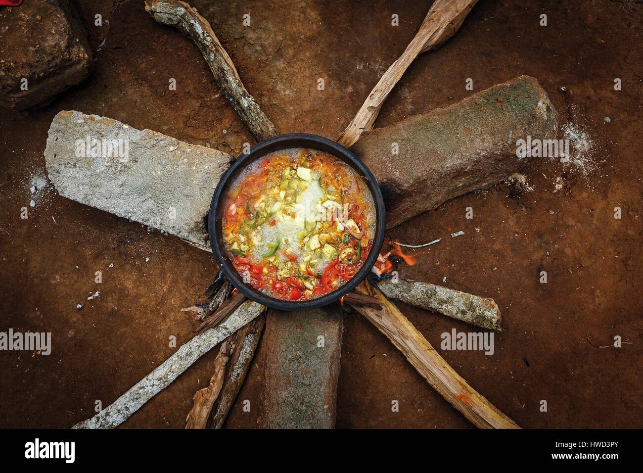 Tanzania village cooking hi-res stock photography and images - Alamy