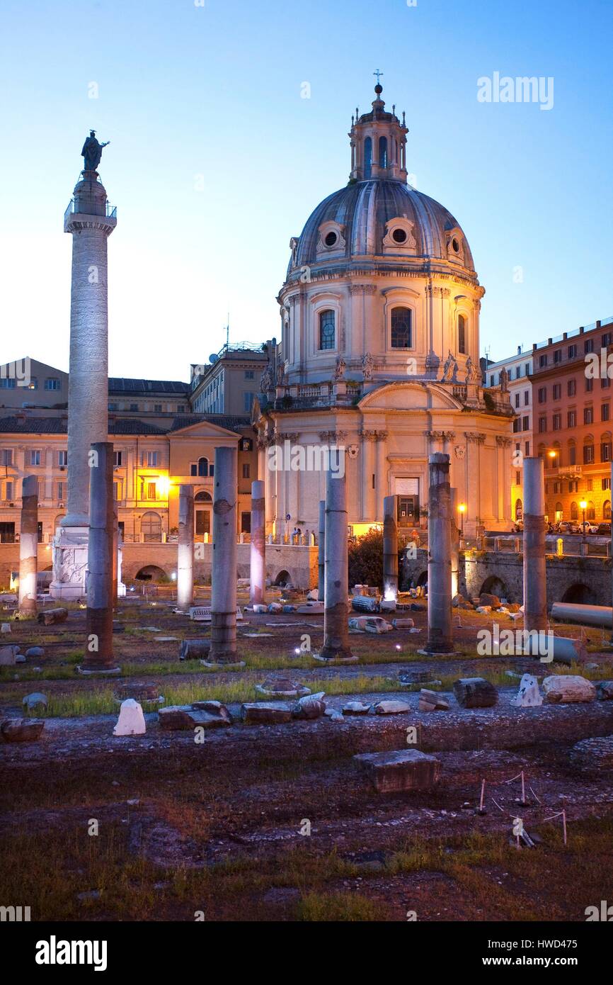 Italy, Latium, Rome, Imperial Fora, listed as World Heritage by Unesco ...