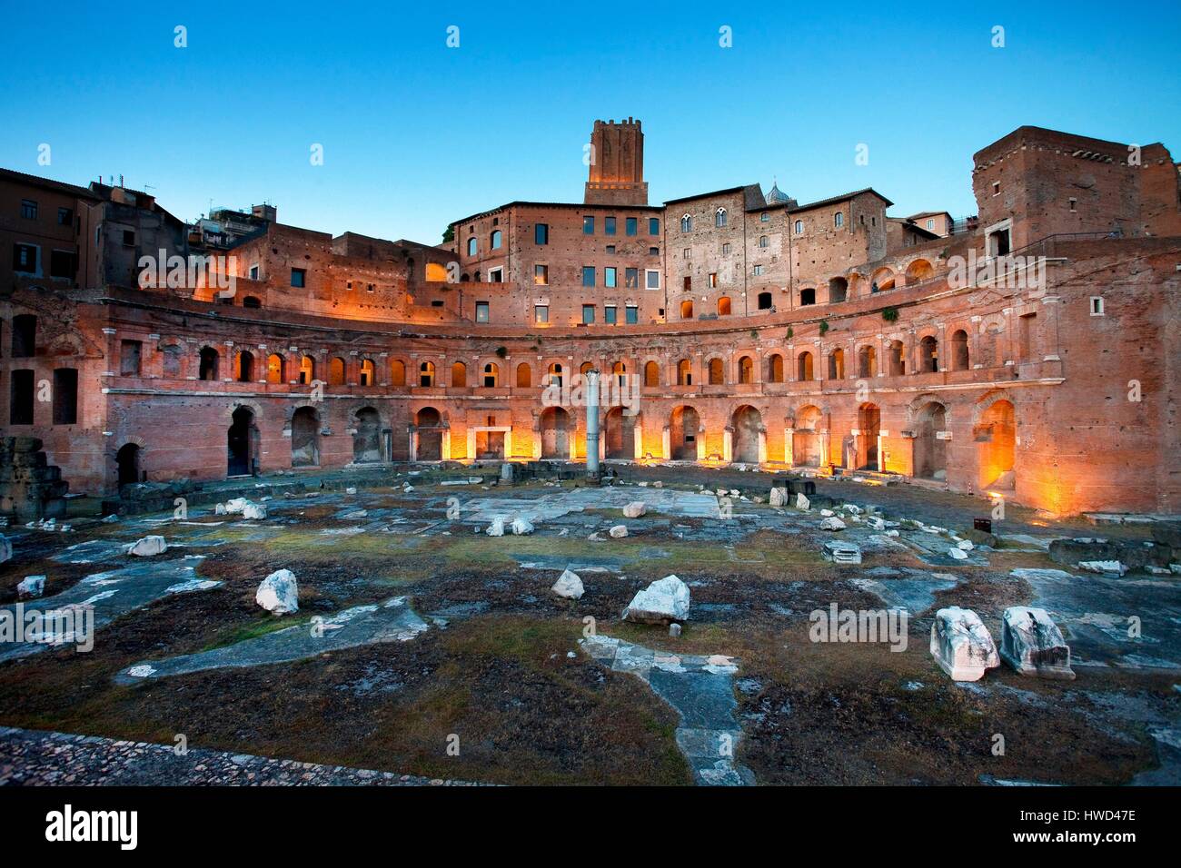 Italy, Latium, Rome, Trajan Fora, in front of the Trajan Museums ...