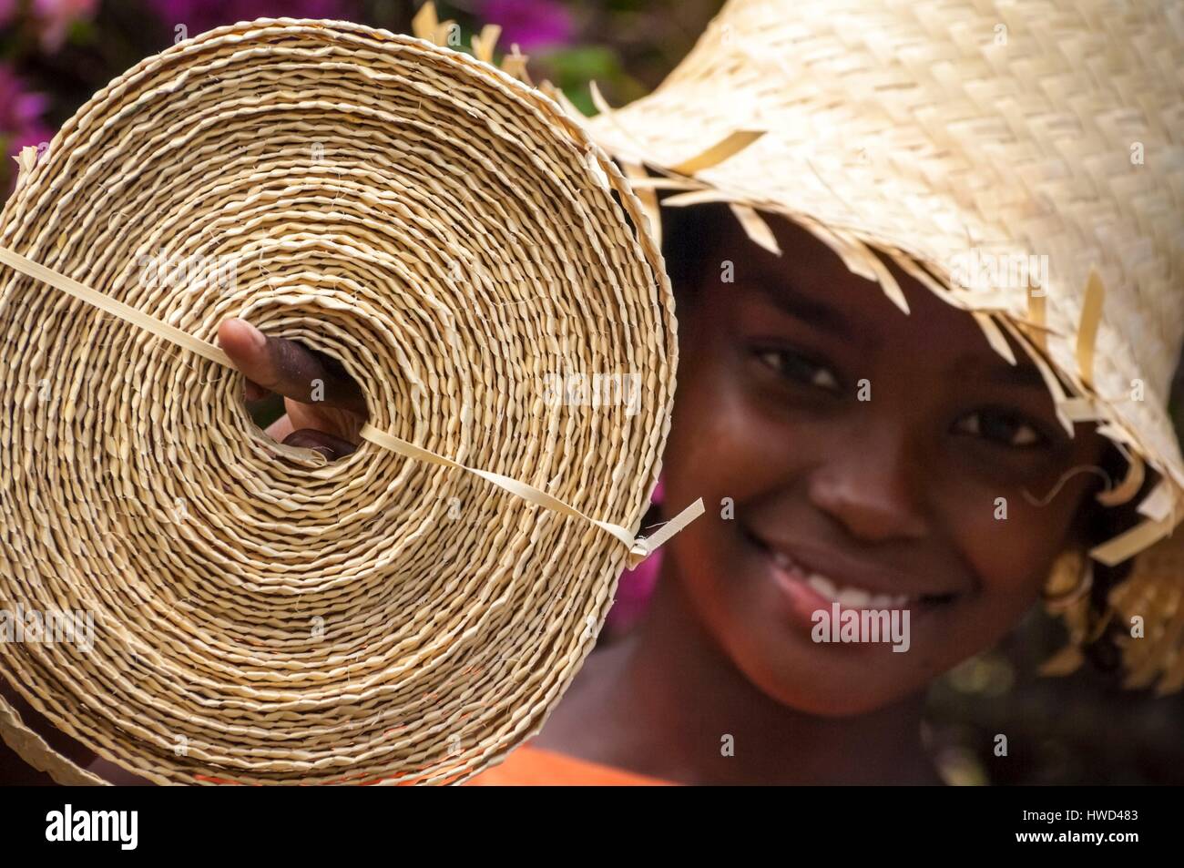 Seychelles, Mahe island, Anse aux Pins, craft village, clothing and ...
