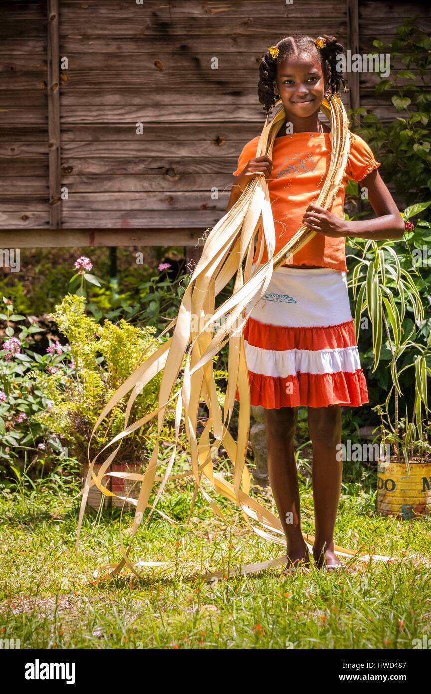Seychelles, Mahe island, Anse aux Pins, craft village, clothing and ...