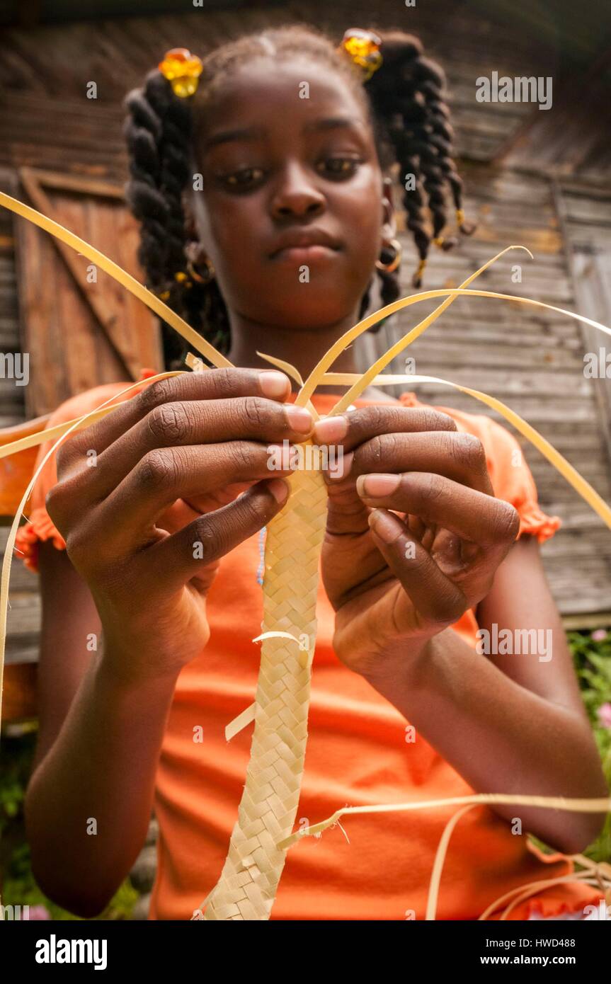 Seychelles, Mahe island, Anse aux Pins, craft village, clothing and ...