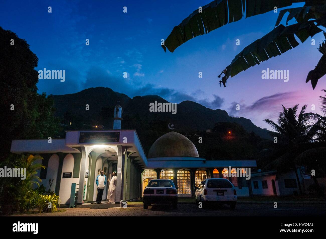Seychelles, Mahe island, Victoria, mosque Sheikh Mohammad Bin Khalifa ...