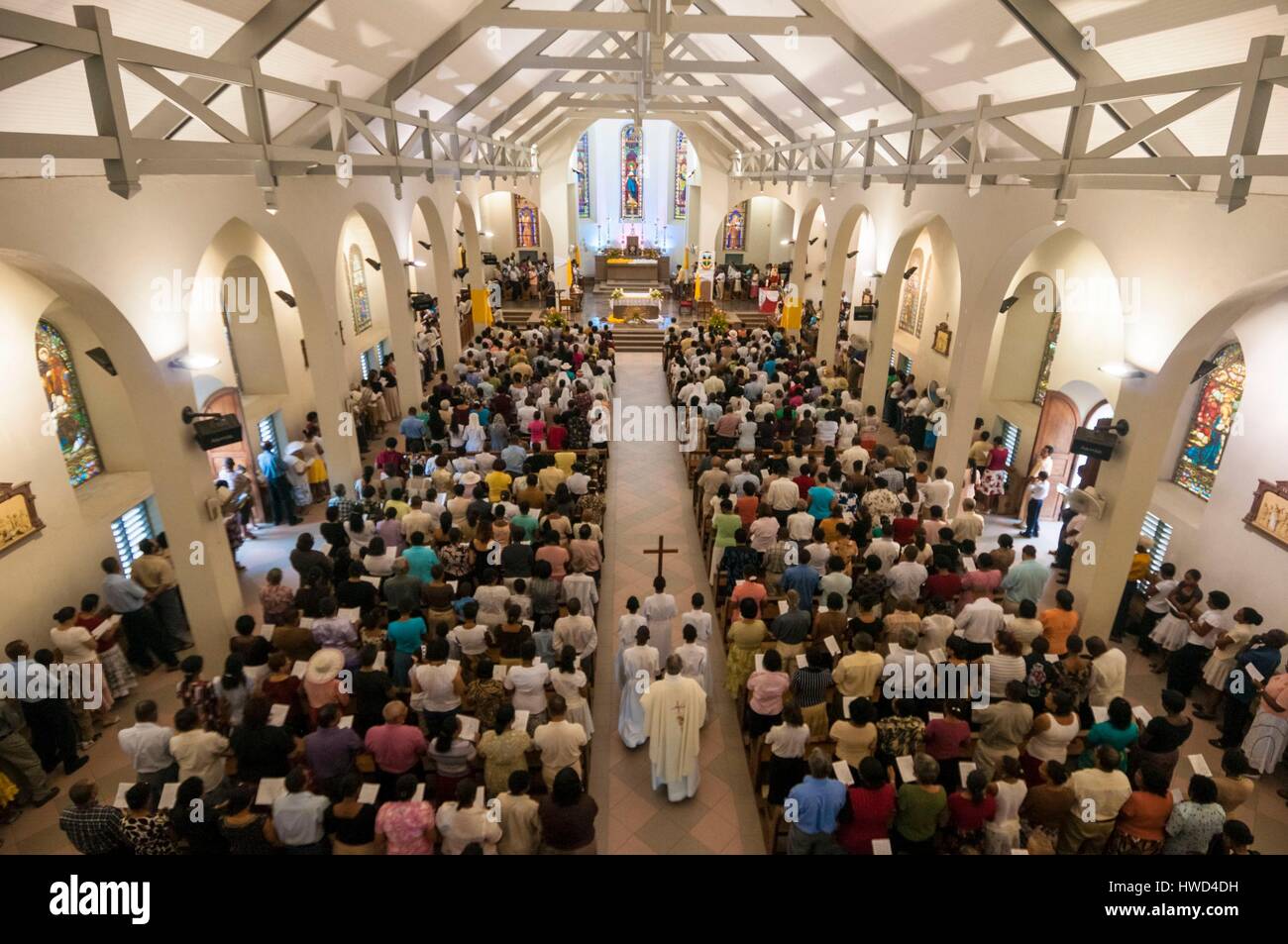Seychelles, Mahe island, Victoria, Cathedral of the Immaculate ...