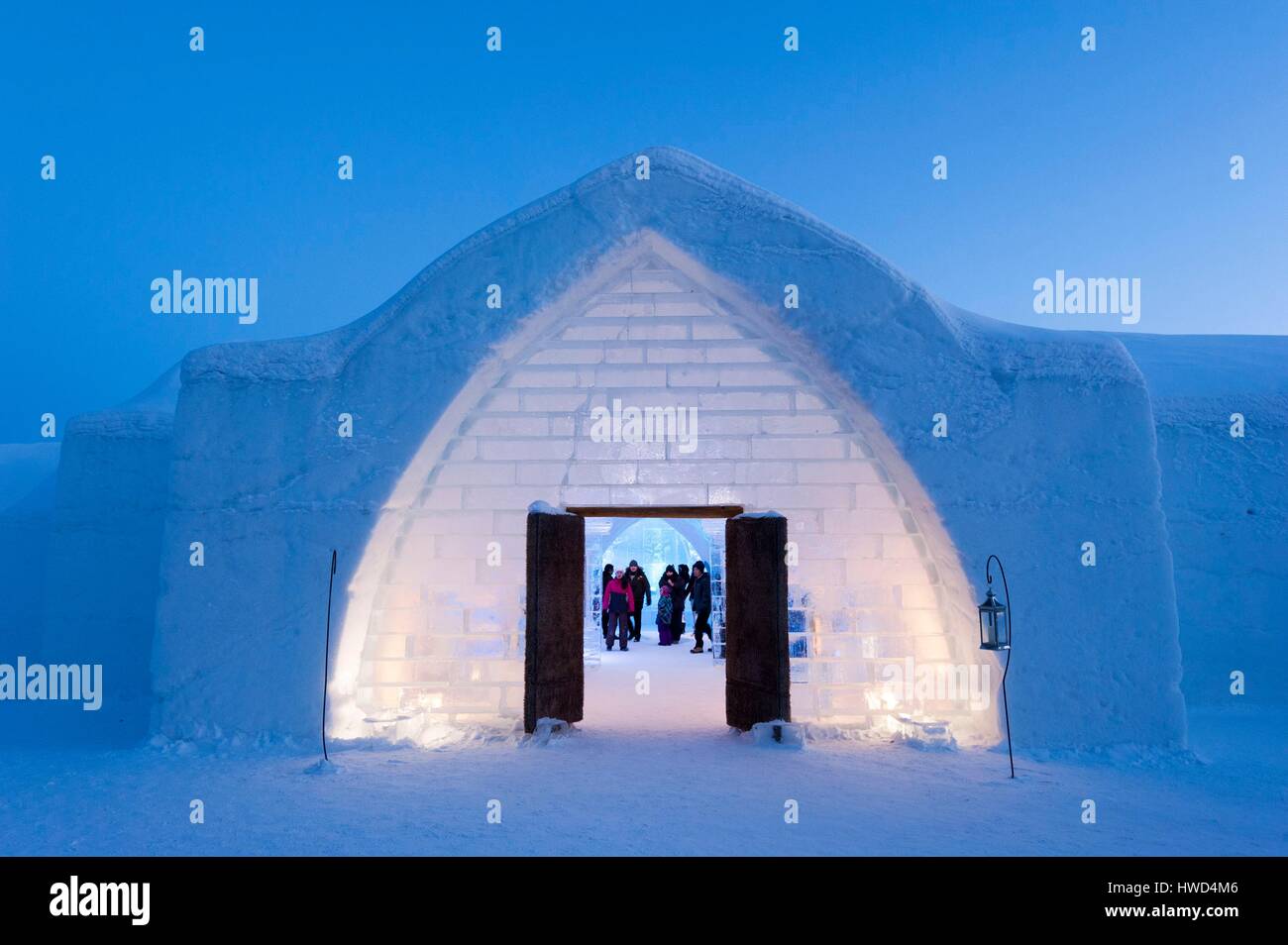 Canada, Province of Quebec, Quebec City, Ice Hotel Stock Photo - Alamy
