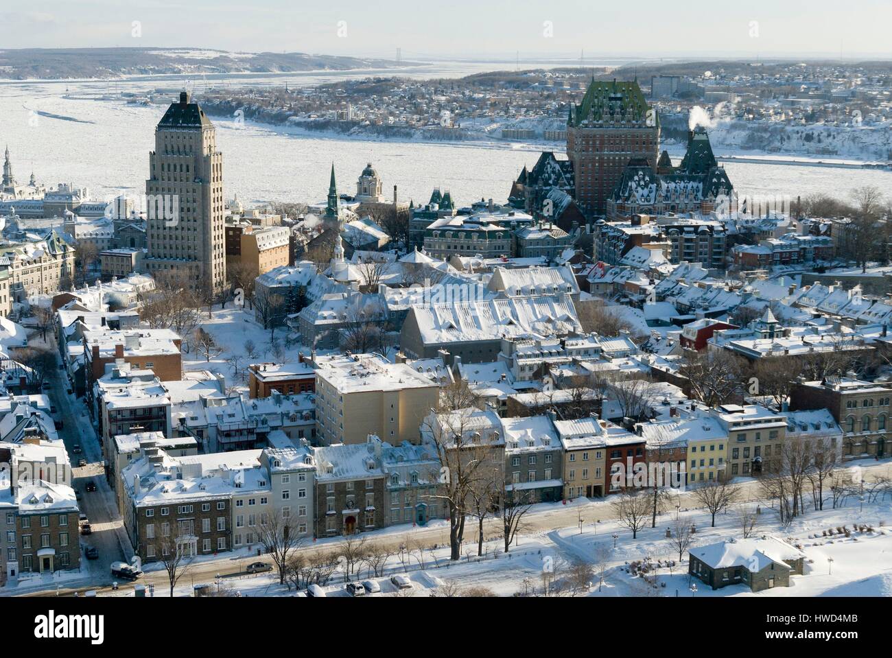 Canada, Quebec, Quebec City, Upper Town in Old Quebec listed as World ...
