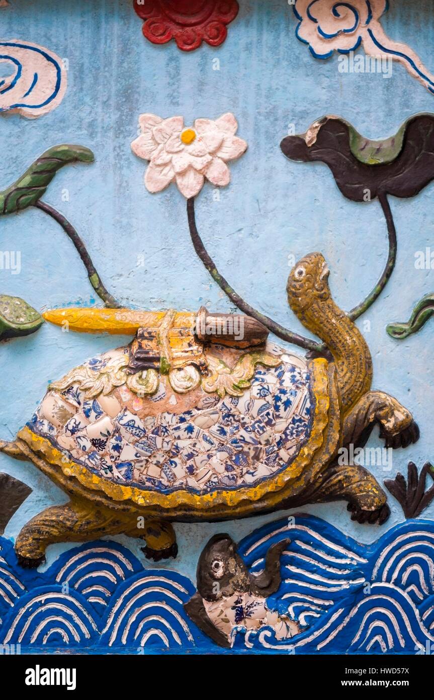 Vietnam, Red River Delta, Hanoi, Ngoc Son temple - mythical turtle ...