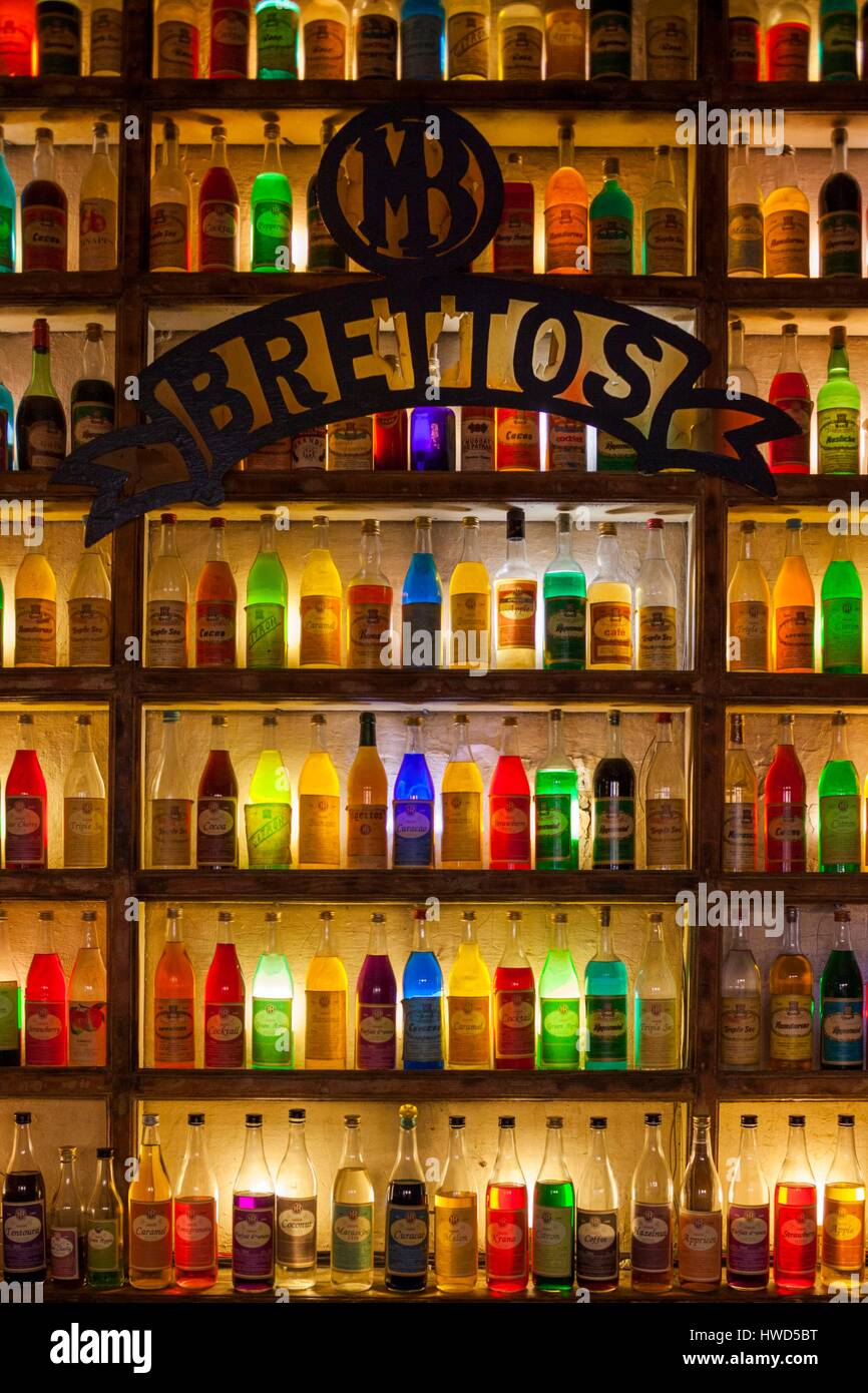 Greece, Central Greece Region, Athens, Brettos Bar, interior Stock ...